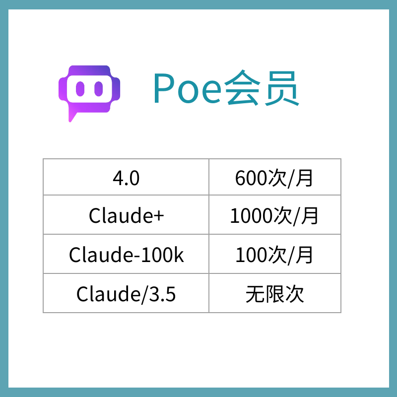 POE独享账号【GPT-4】7天会员套餐AI工具合集 | 闪电发卡-ChatGPT账号购买批发独享成品openAI账号带apikey含教程自动出售平台